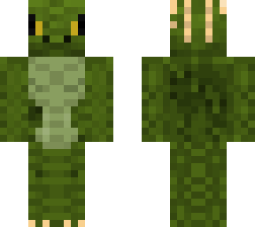 Horned Lizardman Template | Minecraft Skin