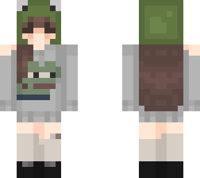 Meme frog girl | Minecraft Skin