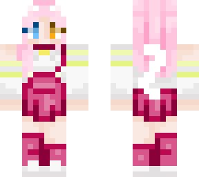Pink cat girl remake | Minecraft Skin