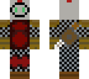 Red knight w/ round buckler and sword | Minecraft Skin