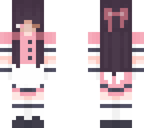 demon slayer maid outfit | Minecraft Skins