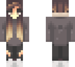 upload! brown hair blonde highlights | Minecraft Skin
