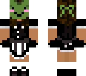 frog mask maid | Minecraft Skin