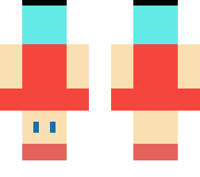 kinda dinnerbone based | Minecraft Skin