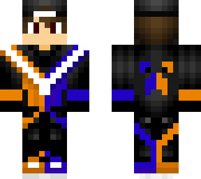 Orange and Blue Boy | Minecraft Skin