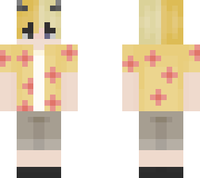 pluto in a beach outfit | Minecraft Skin