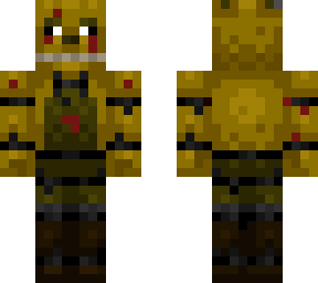 Fnaf springtrap minecraft skin - wikidast