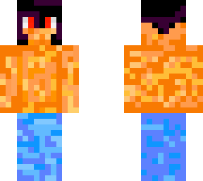 Lava Water Helmet Obsidian Knight Minecraft Skins