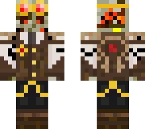 Nether Undead Skeleton Steampunk Engineer | Minecraft Skin