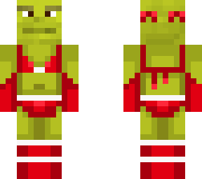 Shrek in a bikini | Minecraft Skin