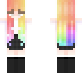 rainbow pastel cute | Minecraft Skins