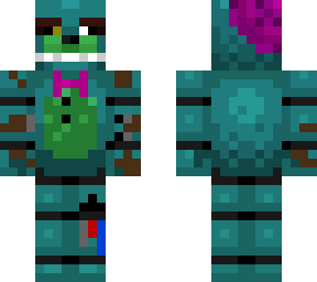 blacklight withered freddy | Minecraft Skin