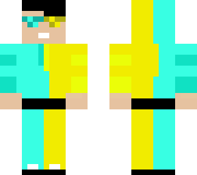 blue and yellow | Minecraft Skin