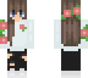 Cute flower girl | Minecraft Skin