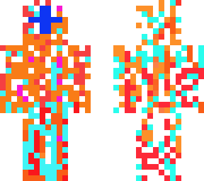 Fire and water | Minecraft Skin