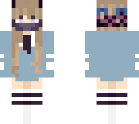 flower crown mask and ribbons | Minecraft Skin