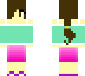Girl With Ponytail | Minecraft Skin