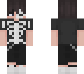 half skeleton | Minecraft Skins