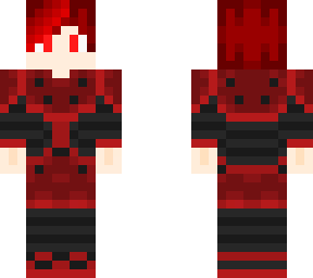 Me with red and black armor | Minecraft Skin