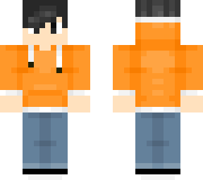 Orange Hoodie | Minecraft Skins