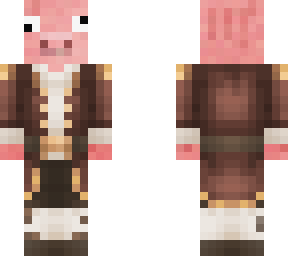 pig pirate without shades | Minecraft Skin