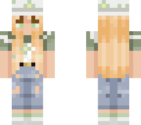blonde casual bucket hat | Minecraft Skin