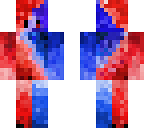blue and red | Minecraft Skin