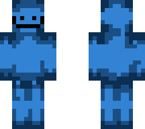 blue guy w/ smiley face! | Minecraft Skin