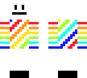 Colored cool person skin | Minecraft Skin