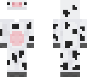 cow costume template | Minecraft Skin