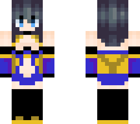 mona from genshin impact (without hat) | Minecraft Skin