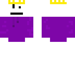 White blob wearing a crown | Minecraft Skin