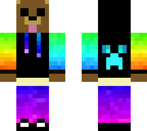 Rubius Rainbow Minecraft Skins