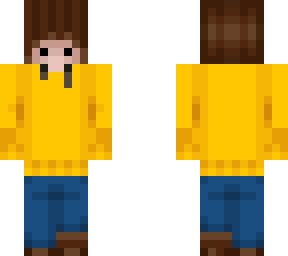 Yak With Yellow Sweater | Minecraft Skin