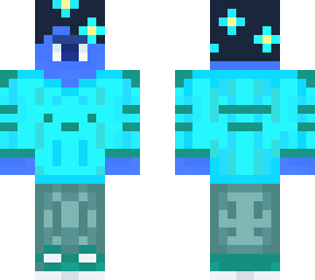 Aqua Axolotls Krinios | Minecraft Skin