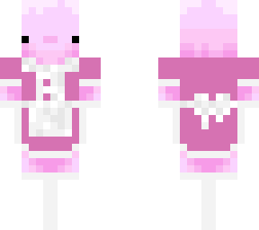 axolotl maid | Minecraft Skins