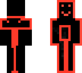 black smiling face | Minecraft Skin