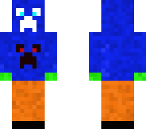 Blue creeper | Minecraft Skin