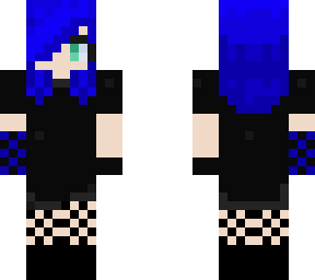 Emo Blue Hair | Minecraft Skins