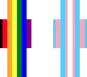 Non-binary/Pan***ual Pride | Minecraft Skin