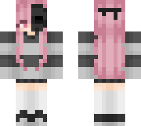 skull mask girl (ver 2) | Minecraft Skin