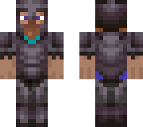 Steve with netherite armor layers | Minecraft Skin