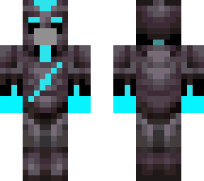 Updated shadow ninja with netherite armor | Minecraft Skin