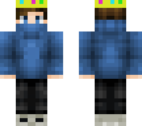 Blue Crowned Man | Minecraft Skin
