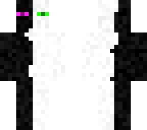half inverted enderman | Minecraft Skin