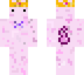 pink axolotl king skin | Minecraft Skin