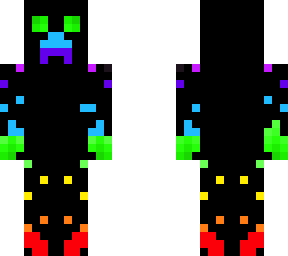 rgb creeper | Minecraft Skins