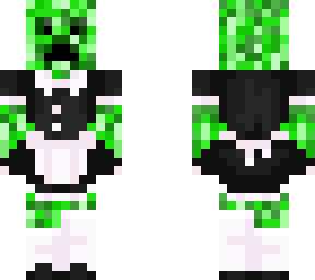 Maid Creeper Minecraft Skins