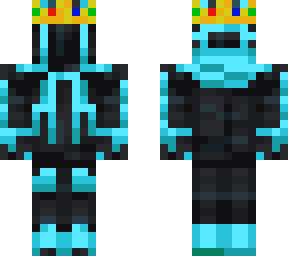 Crowned diamond Robot | Minecraft Skin