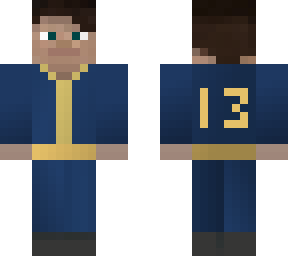 Fallout 1,Vault Dweller | Minecraft Skin